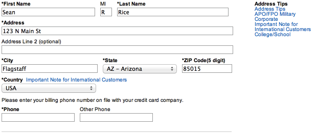 The User Experience Design Of Address Forms